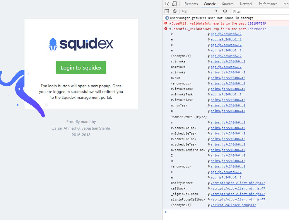 [Solved] Jwt expired when trying to log in on self-hosted squidex - Support - Squidex Support