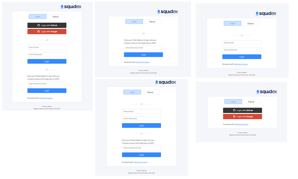 [SOLVED] Separator on Login screen is showing when it shouldn't - Solved Bugs - Squidex Support