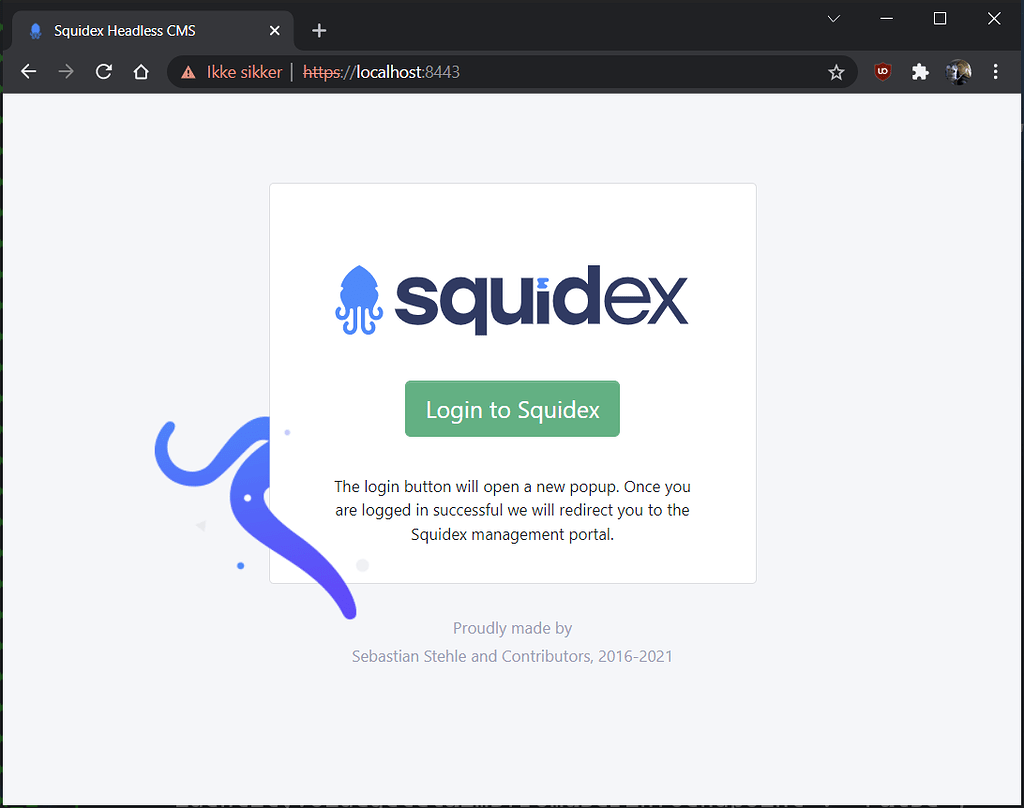 Squidex on Docker example problems - Hosting (OnPremise) - Squidex Support