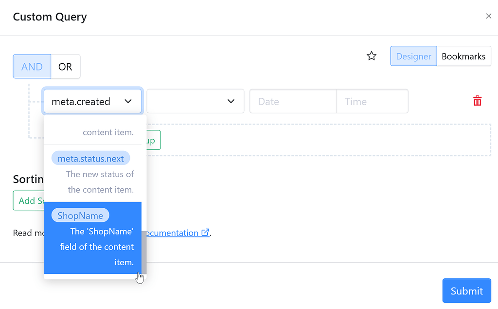 [IMPLEMENTED] Filtering by Component fields in the UI - Implemented Features - Squidex Support