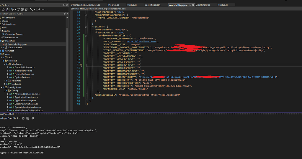 Get error when Run Squidex Localy - Support - Squidex Support