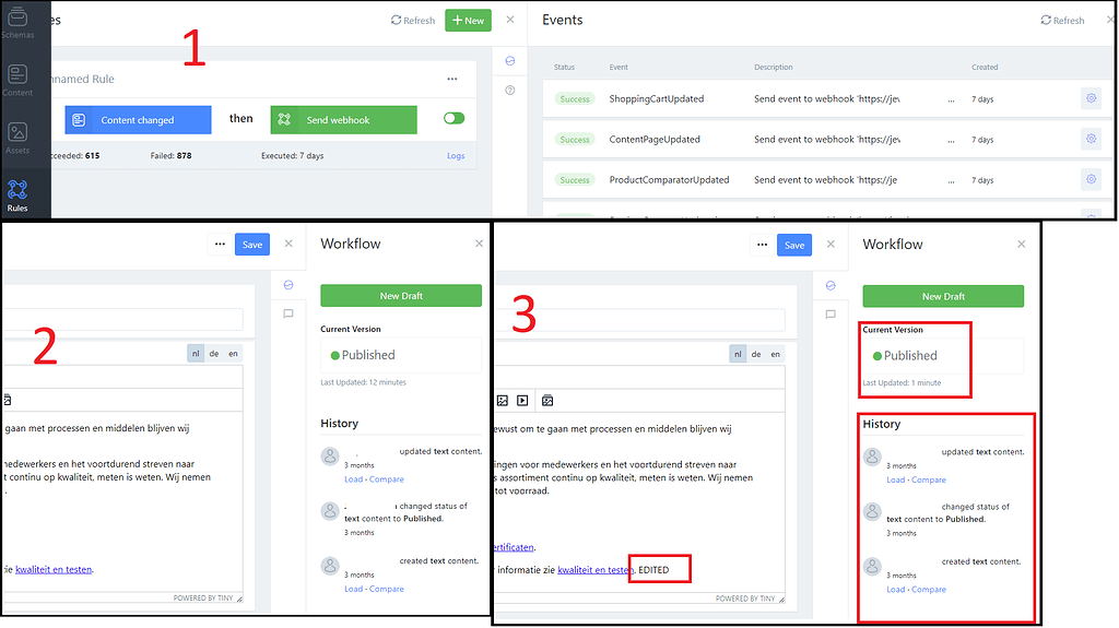 [SOLVED] Content changed not triggered, restart not working properly - Solved Bugs - Squidex Support