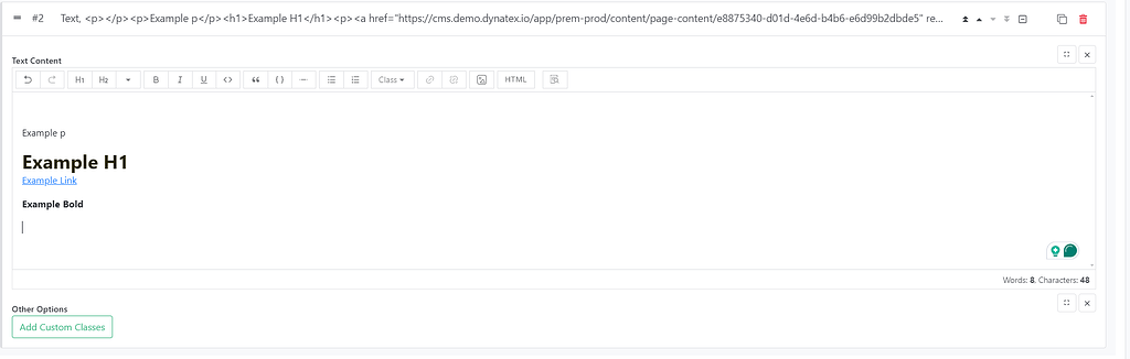 [SOLVED] Text Editor Classes Cannot be Applied to Links - Solved Bugs - Squidex Support