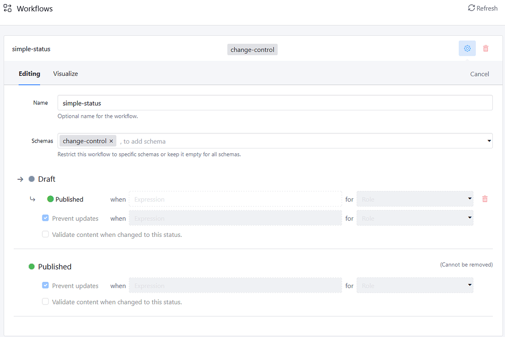 Solved Workflow Properties Appear Enabled With Readonly Access Solved Bugs Squidex Support 6361