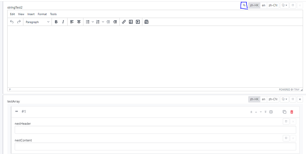 [NOT_POSSIBLE] "Auto-Translate" in Array - Declined Features - Squidex Support