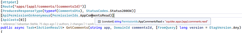 Content comments 'forbidden' with site level permissions - Support - Squidex Support