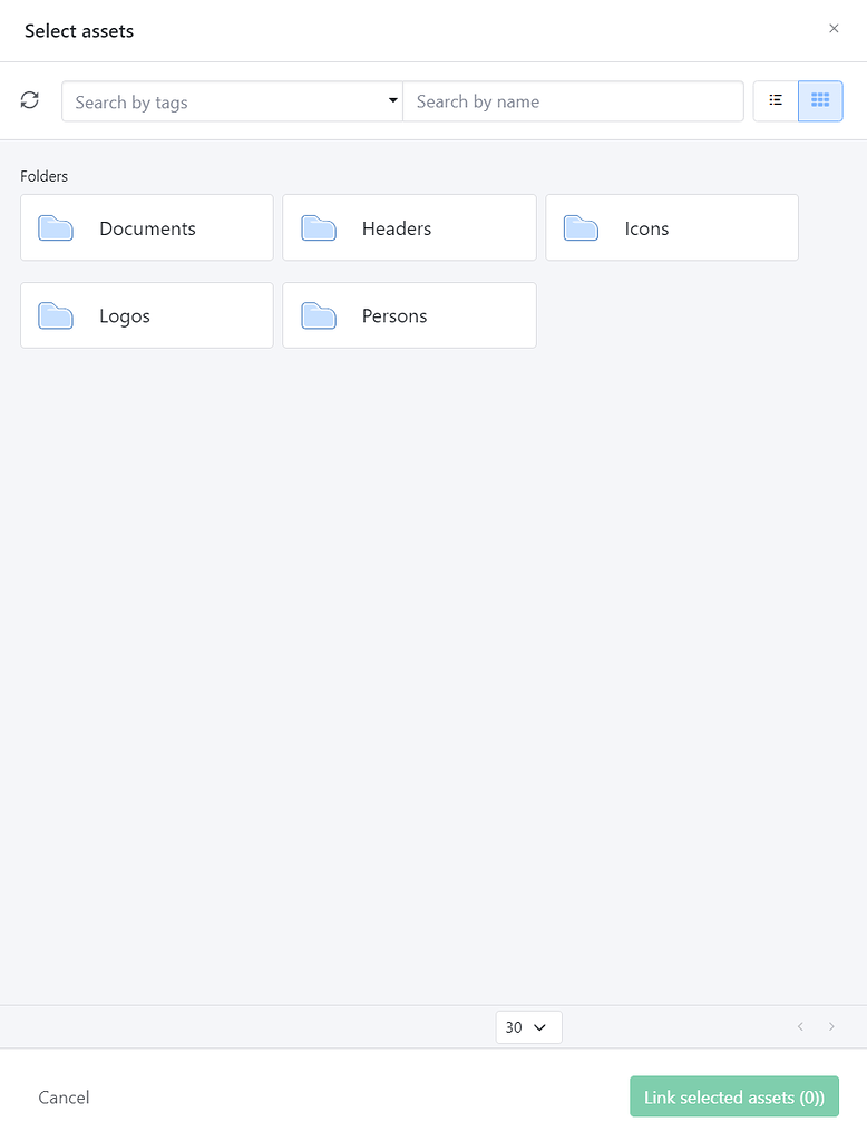 [SOLVED] Can't open asset folder in selection window - Solved Bugs - Squidex Support