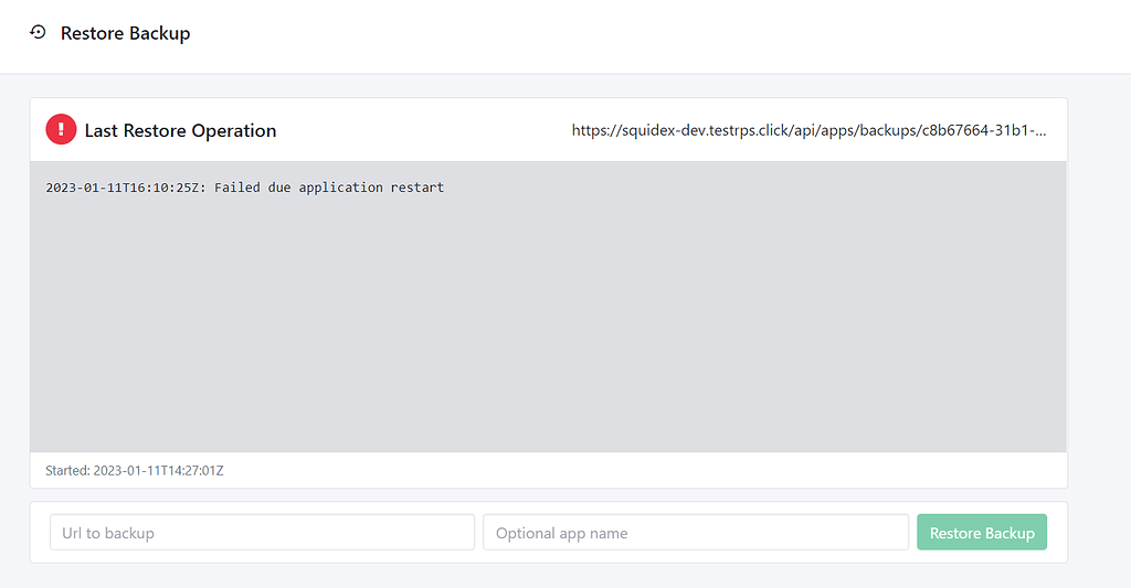 Backup restore fails - Support - Squidex Support Backup restore fails - Support - Squidex Support